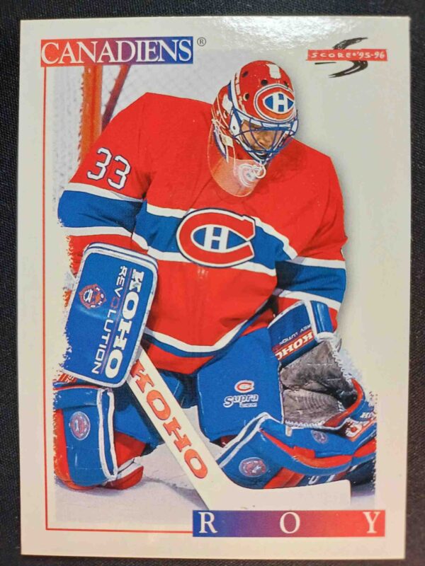 1995/1996 Pinnacle Score Base 145 Patrick Roy – WHC Karty