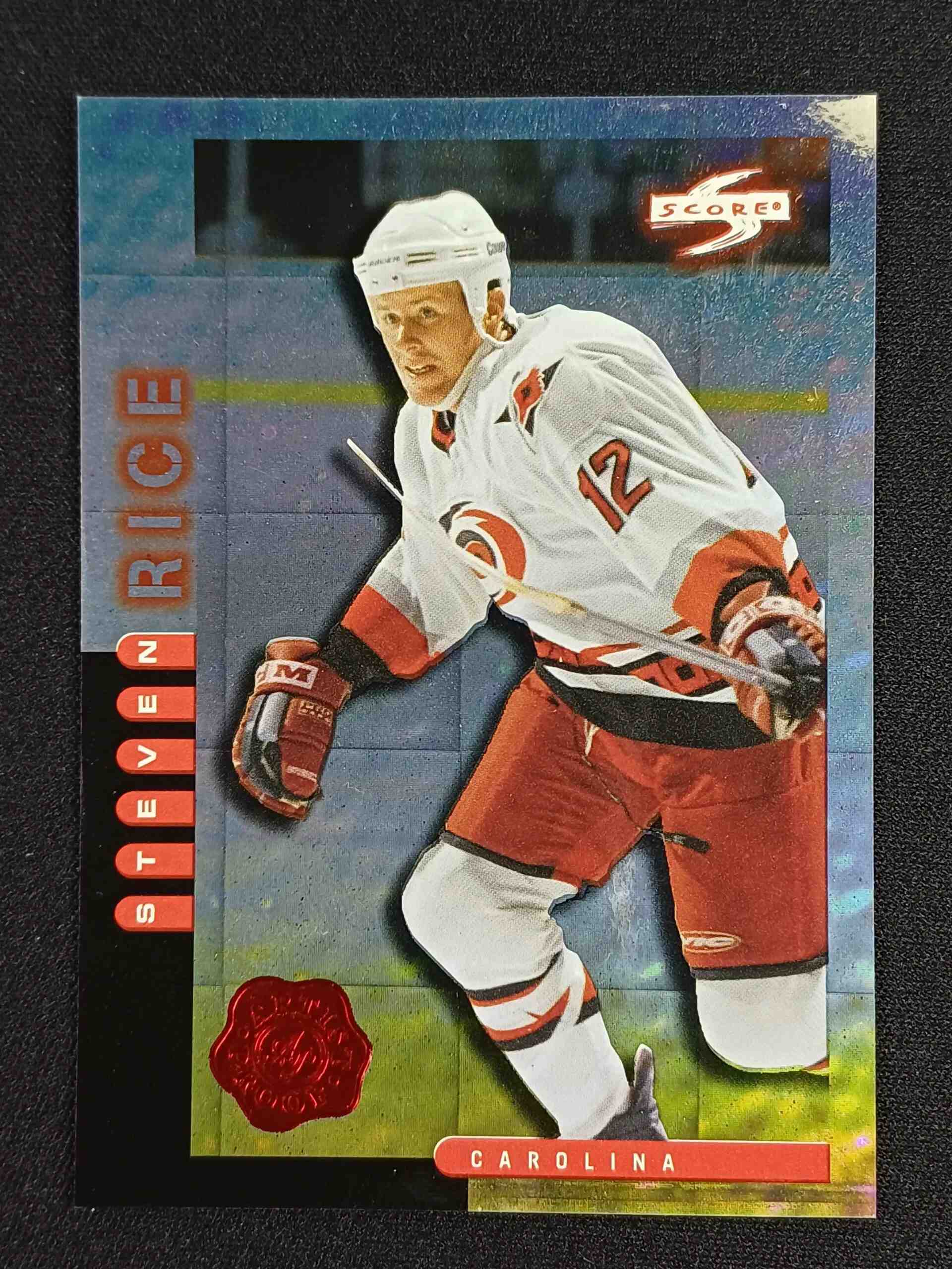 1997/1998 Pinnacle Score Artist Proof 76 Steven Rice Paralel – WHC Karty