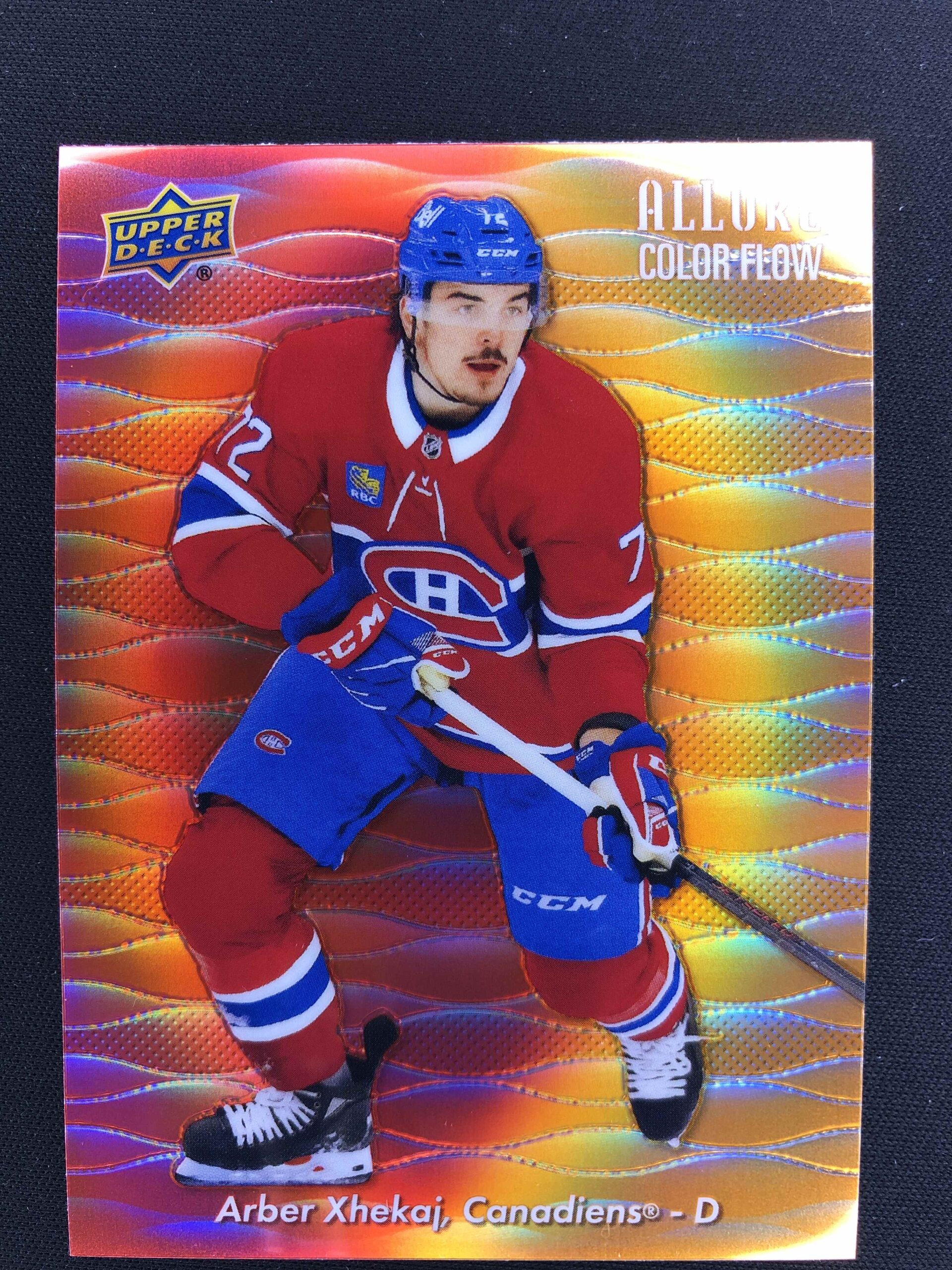 2023/2024 Upper Deck Allure Color Flow – Red Orange CF-3 Arber Xhekaj ...