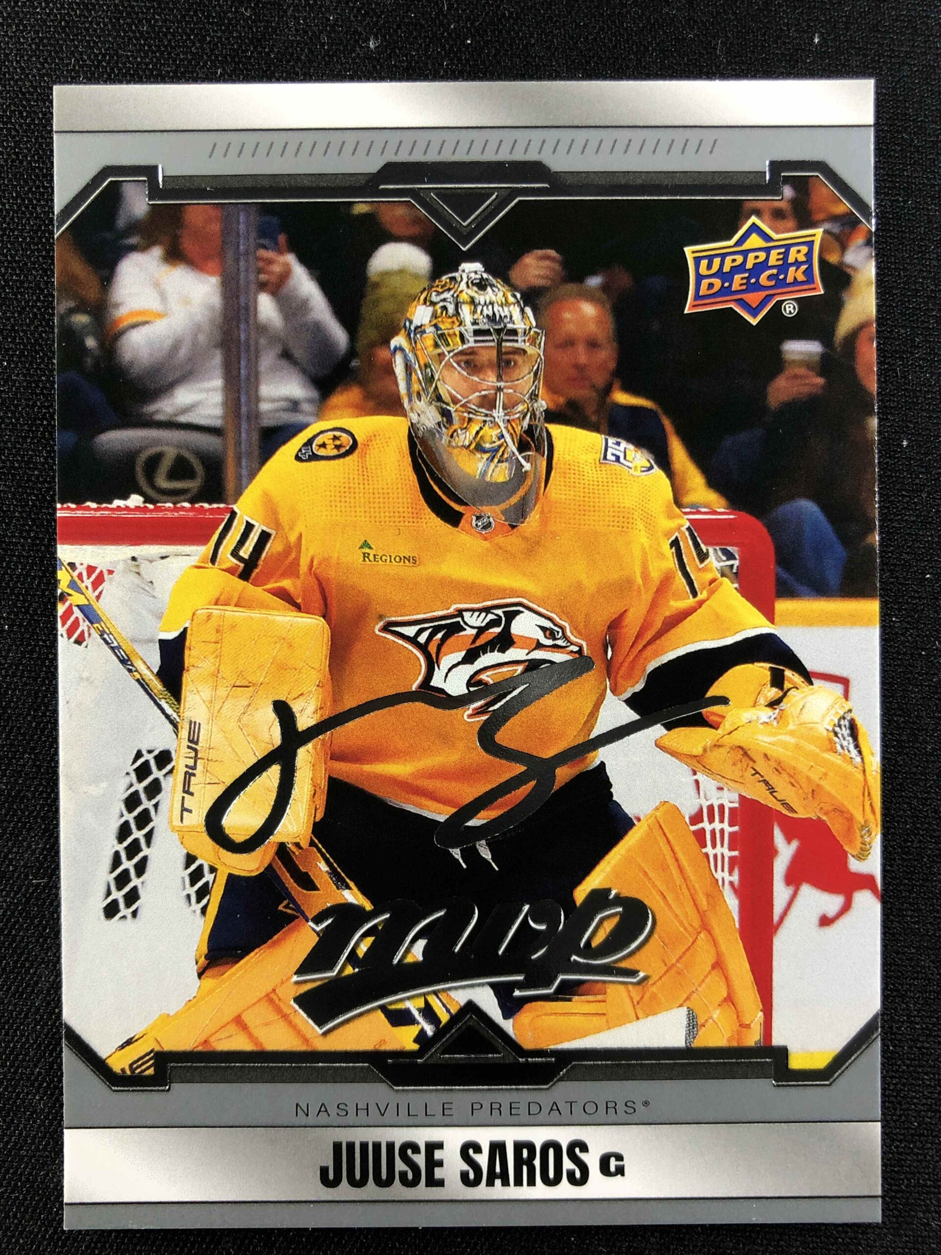 2024/2025 Upper Deck MVP Silver Script 212 Juuse Saros Paralel – WHC ...