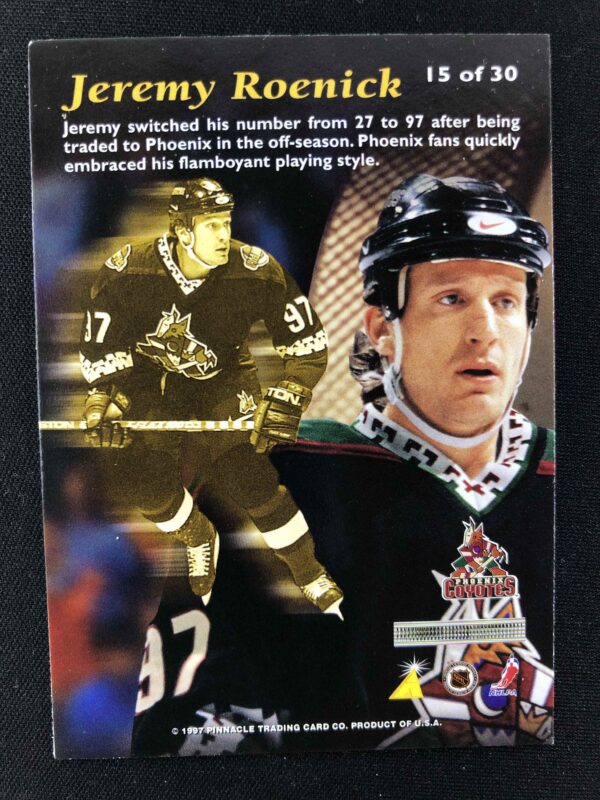1996/1997 Pinnacle Mint Collection Bronze 15 Jeremy Roenick Paralel ...