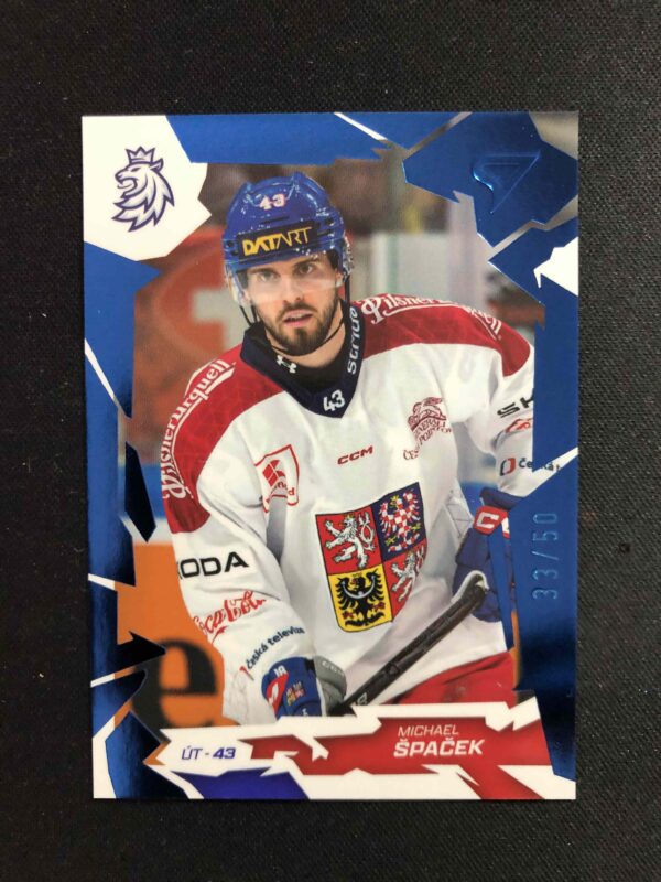 2026 Sportzoo Hokejové Česko Cobalt Blue 49 Michael Špaček Paralel 33/ ...